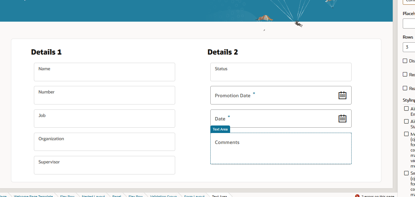 layout not adjusting as per the screen size — Cloud Customer Connect