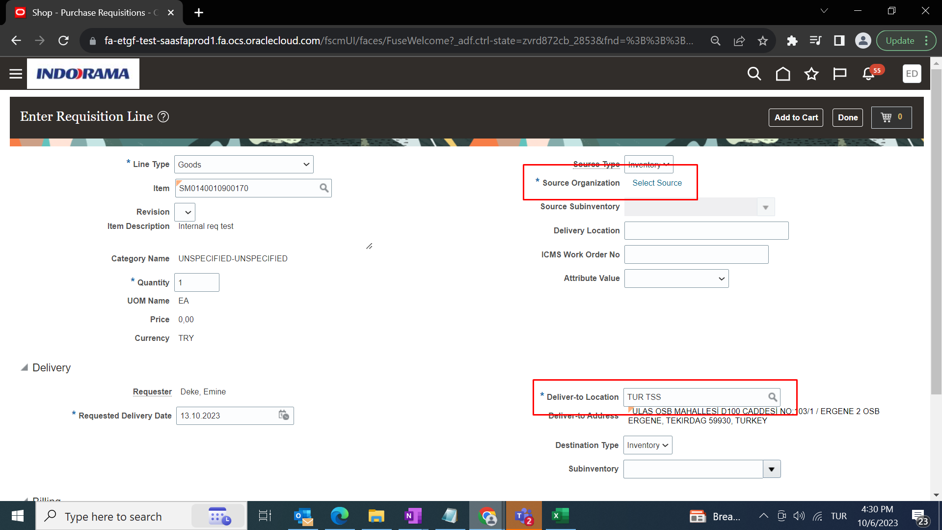 How to choose the right organization as Source Organization Internal ...