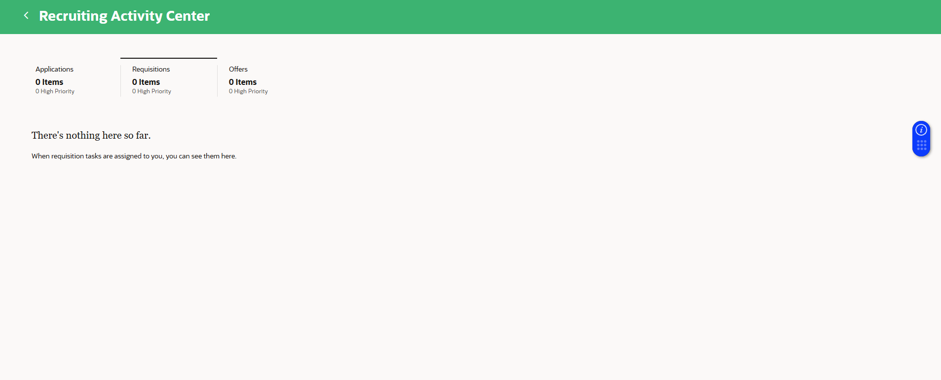Recruiting Activity Centre Issue Data Not Visible After Configuration — Cloud Customer Connect