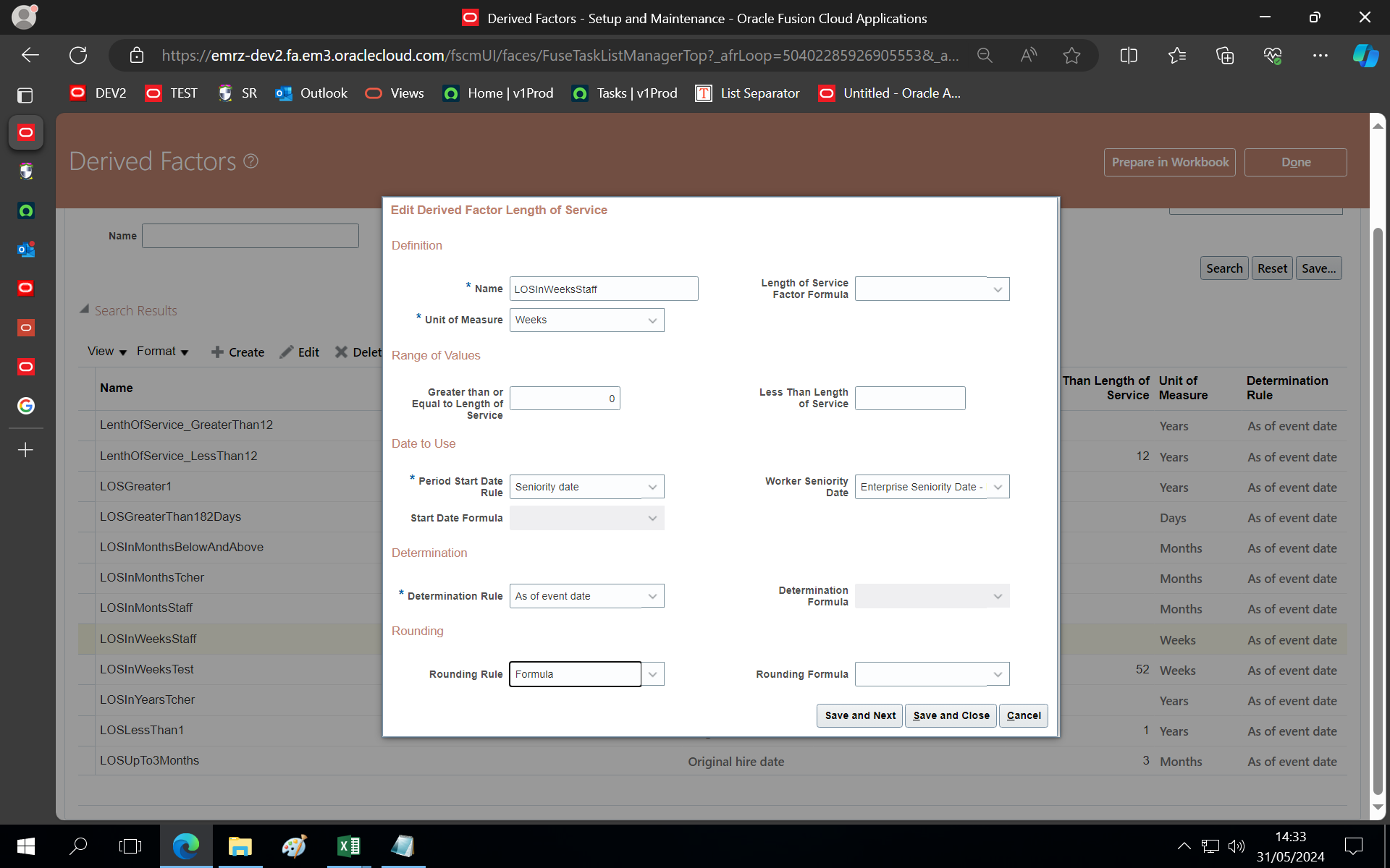 Example of NEXT_DAY(d, expr) for Seniority Dates (Fast Formula ...