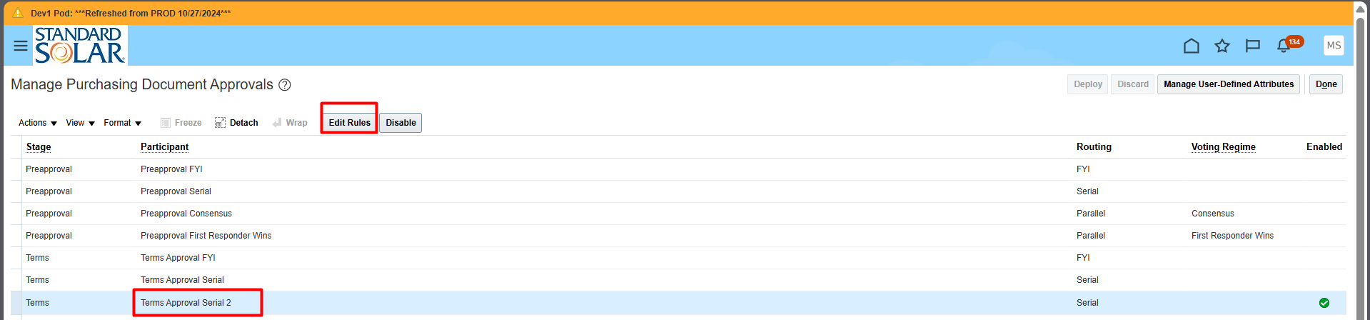 How to omit approval process for a change order — Cloud Customer Connect