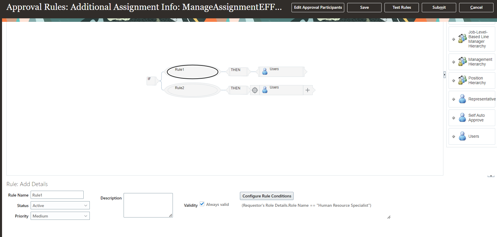 How To Configure Role Based Conditions On Approval Rules — Cloud Customer Connect