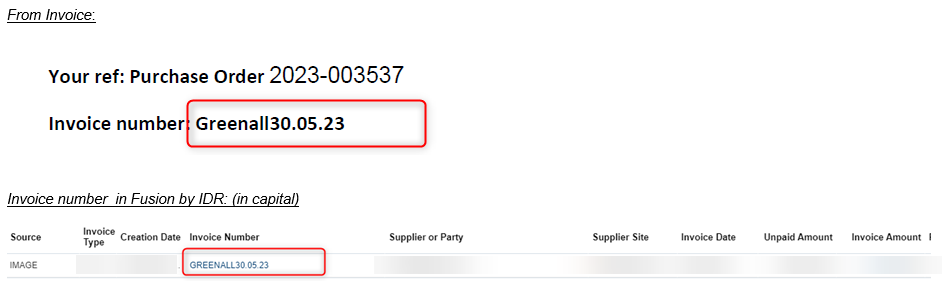 IDR : Why and How Change the Invoice Number from Proper to Upper Case ...