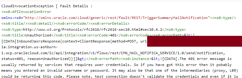 REST service is failing with 401 Unauthorized error in Postman and OIC in GEN 3 (worked fine ...