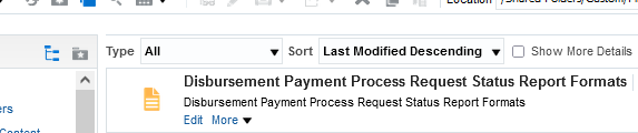 How To Successfully Customize the "Disbursement Payment Process Request Status Report Formats ...