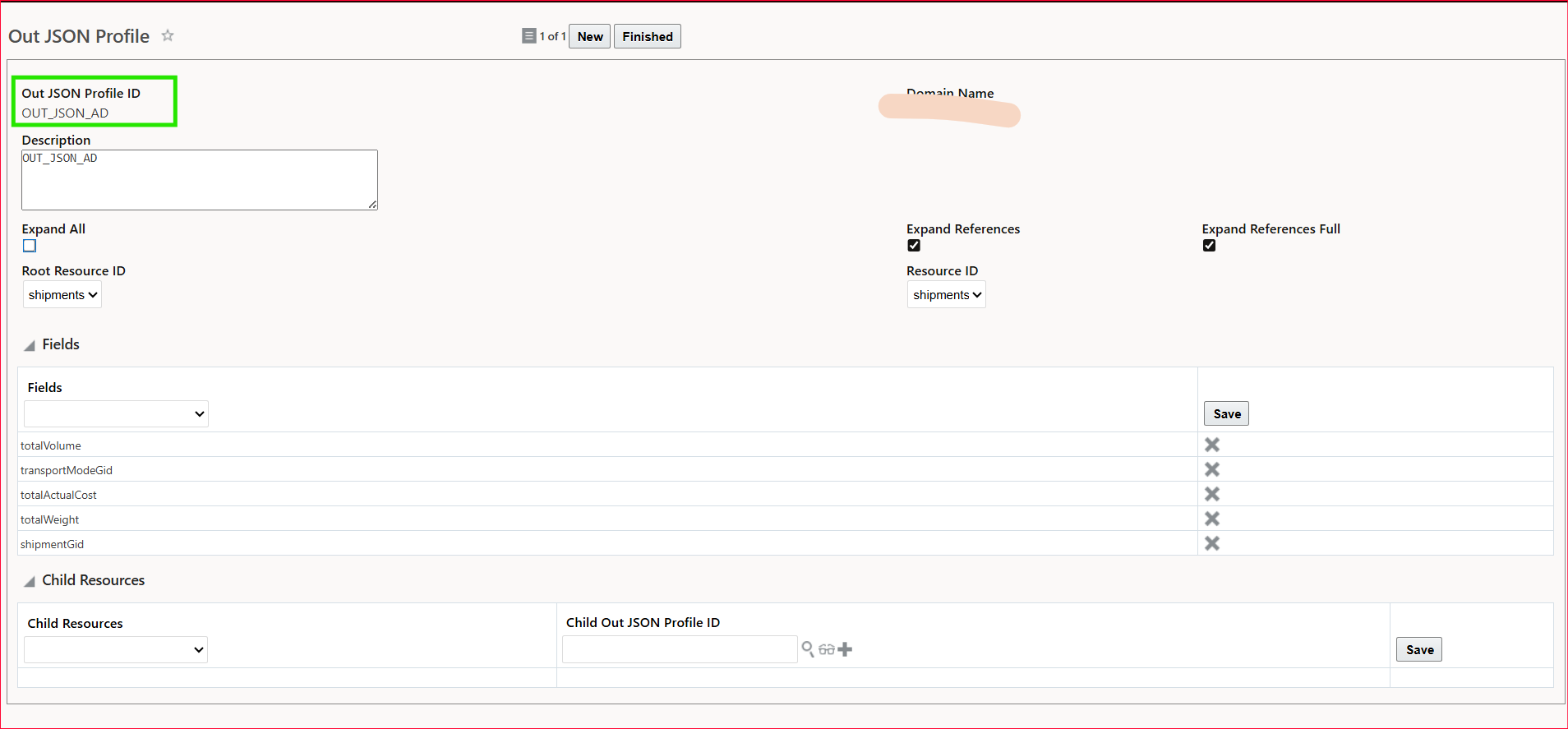 How do I test my Out JSON Profile in OTM 25A? — Cloud Customer Connect