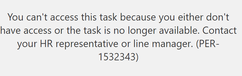 Error "You cannot access this task because you either don´t have access" task journey — Cloud ...