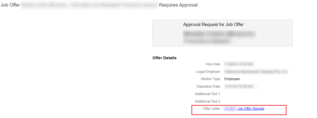 How To Hide Remove Job Offer Actions For Hiring Manager — Cloud Customer Connect