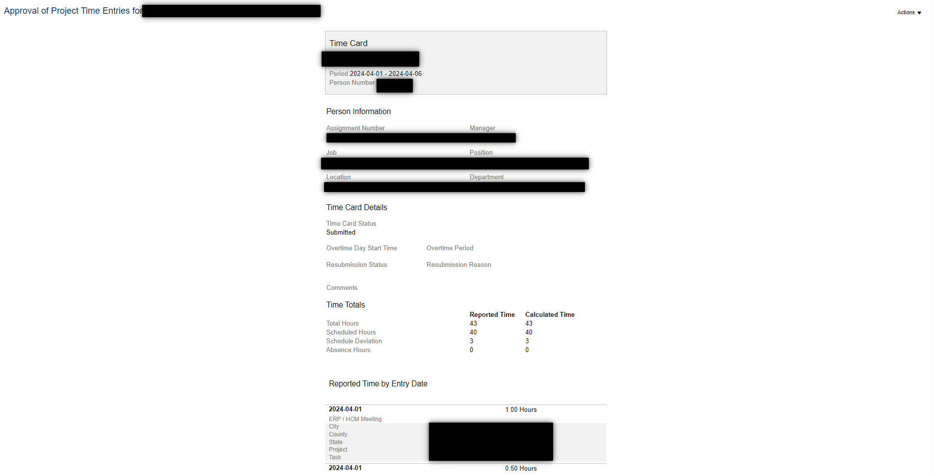 Custom Bip Timecard Approval Notification Template — Cloud Customer Connect