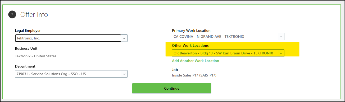 Underlying Backend Table For Other Work Location Information From Requisitions Page — Cloud