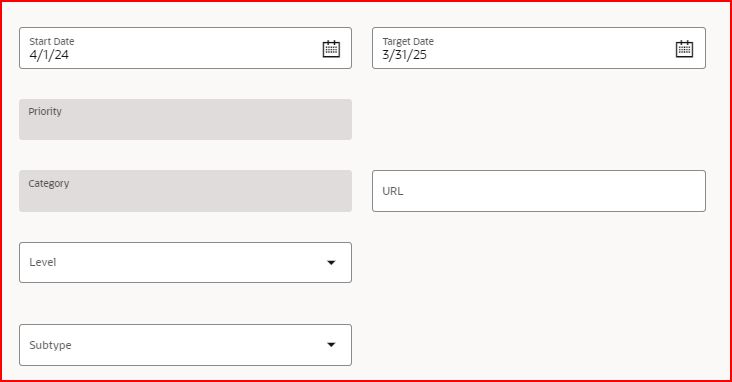 In Redwood Ui Need To Remove Few Fields In Performance And Development Goals Page — Cloud