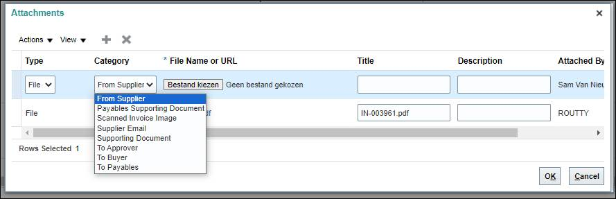 Oracle payables Invoice attachment categories — Cloud Customer Connect