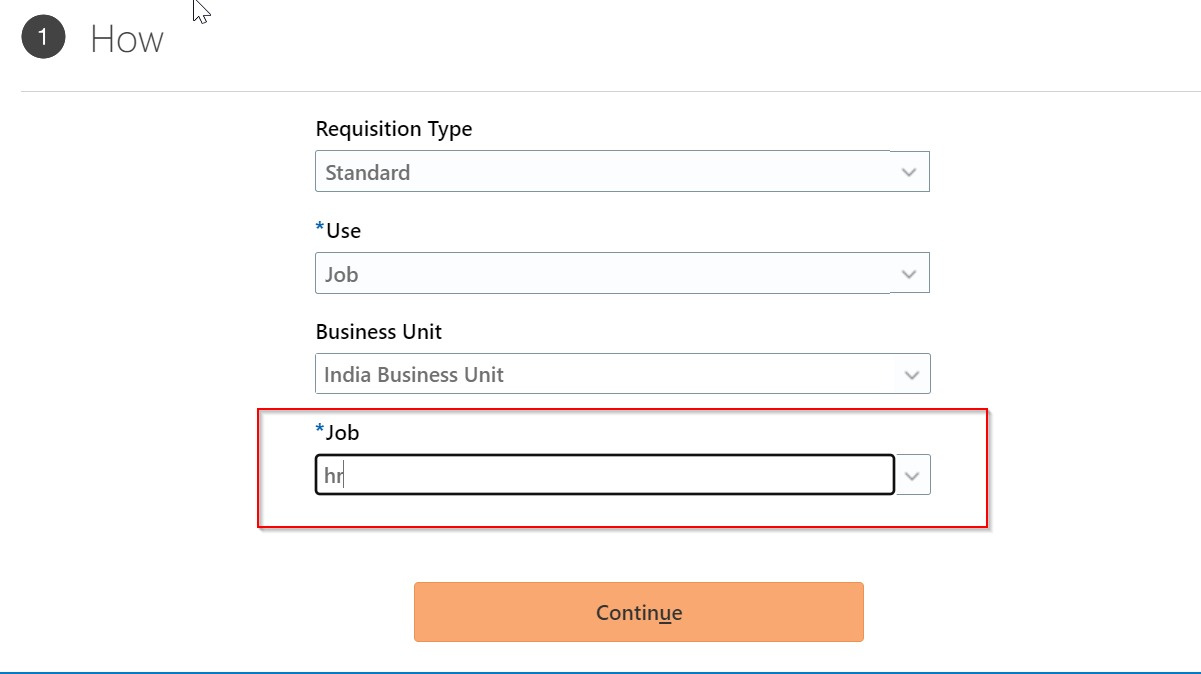 Job Title Requisition Are Not Appearing When Creating Requisitions — Cloud Customer Connect