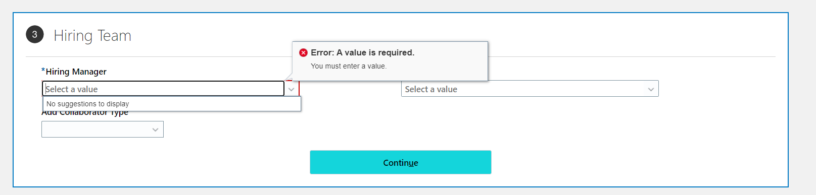 In Job Requisition creation hiring manager and recruiter is defaulting ...