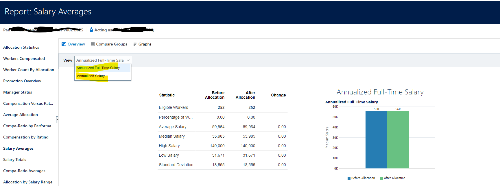 How to to rename the “Salary averages” and “Salary totals” drop-down ...