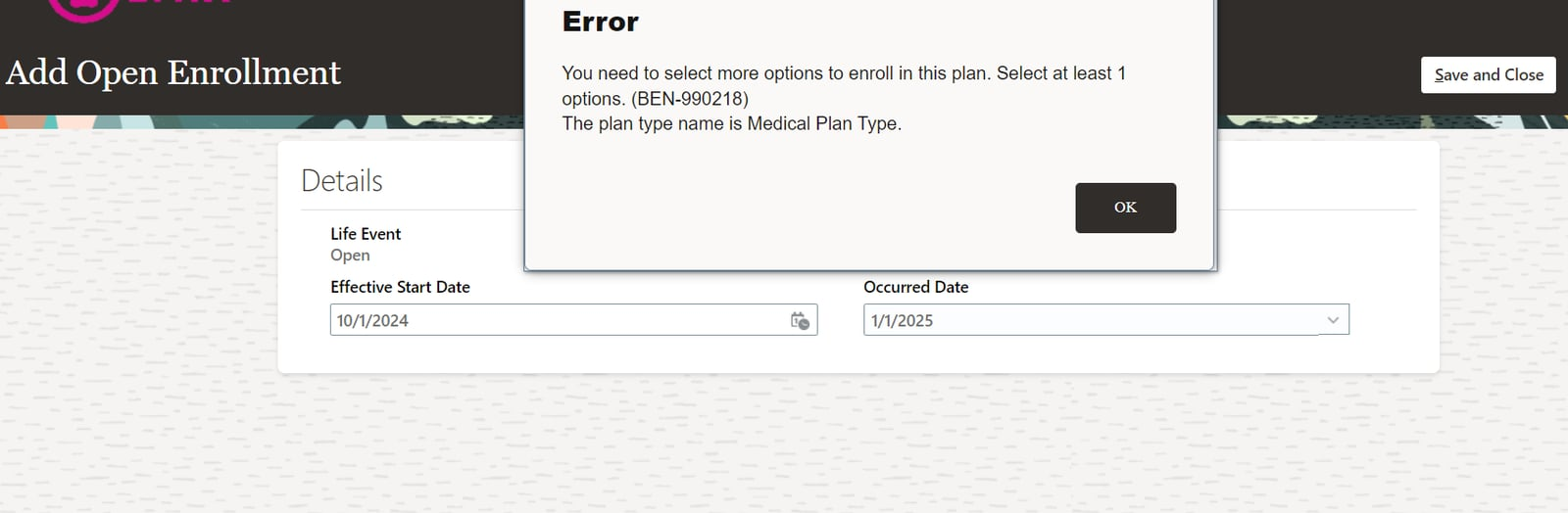 Default Enrollment Fast Formula Issue with Medical Plan — Cloud ...