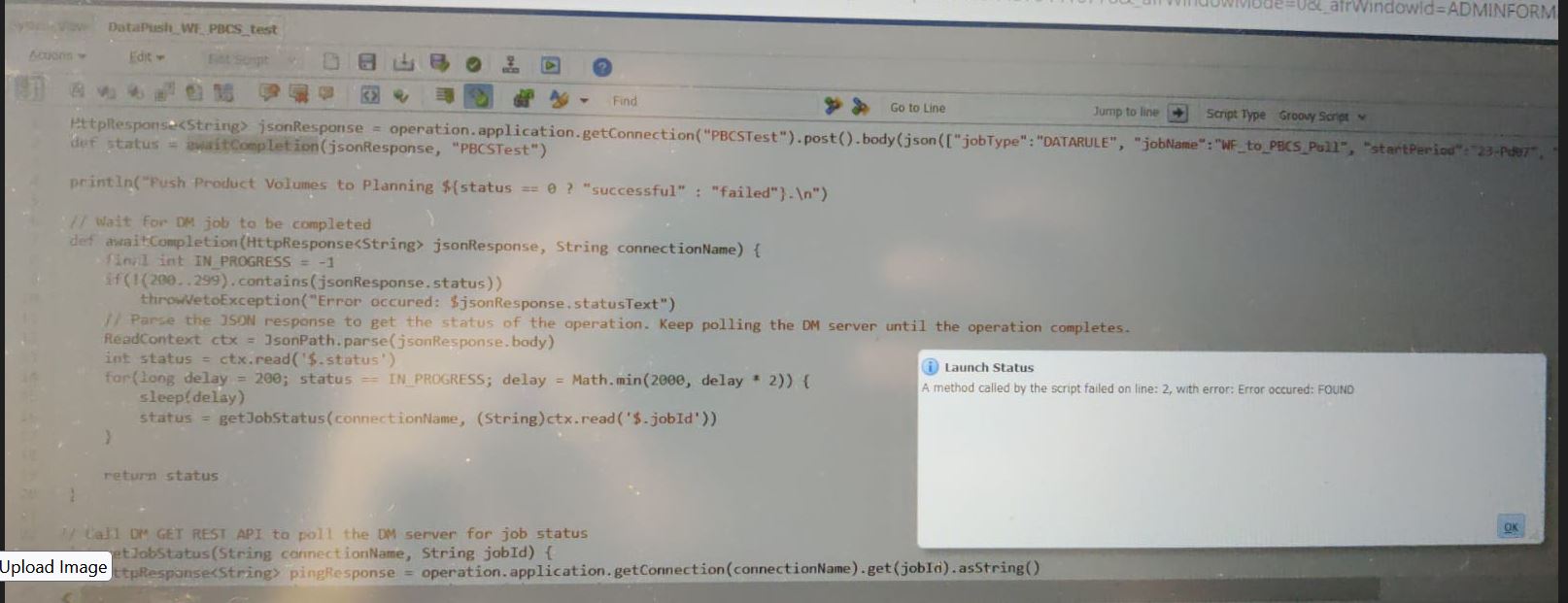 Execute Data Management Rule From A Business Rule Groovy — Cloud
