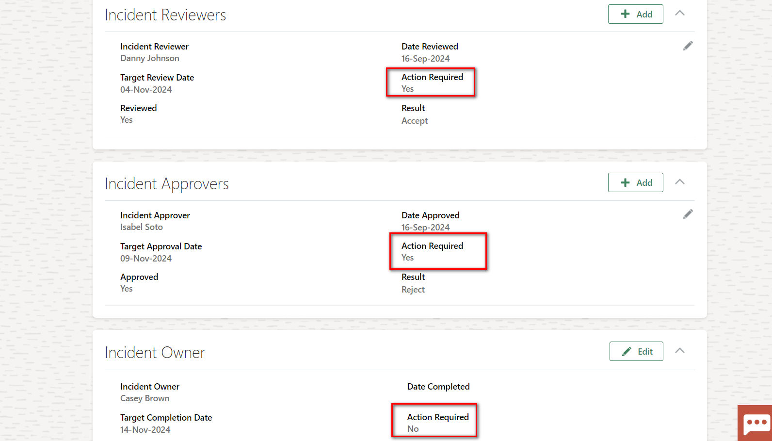 What is the use of 'Action Required' checkbox in Health and Safety ...
