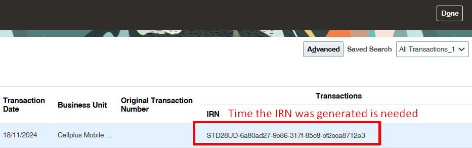 How to Determine the Date and Time of IRN Generation in Oracle Fusion ...