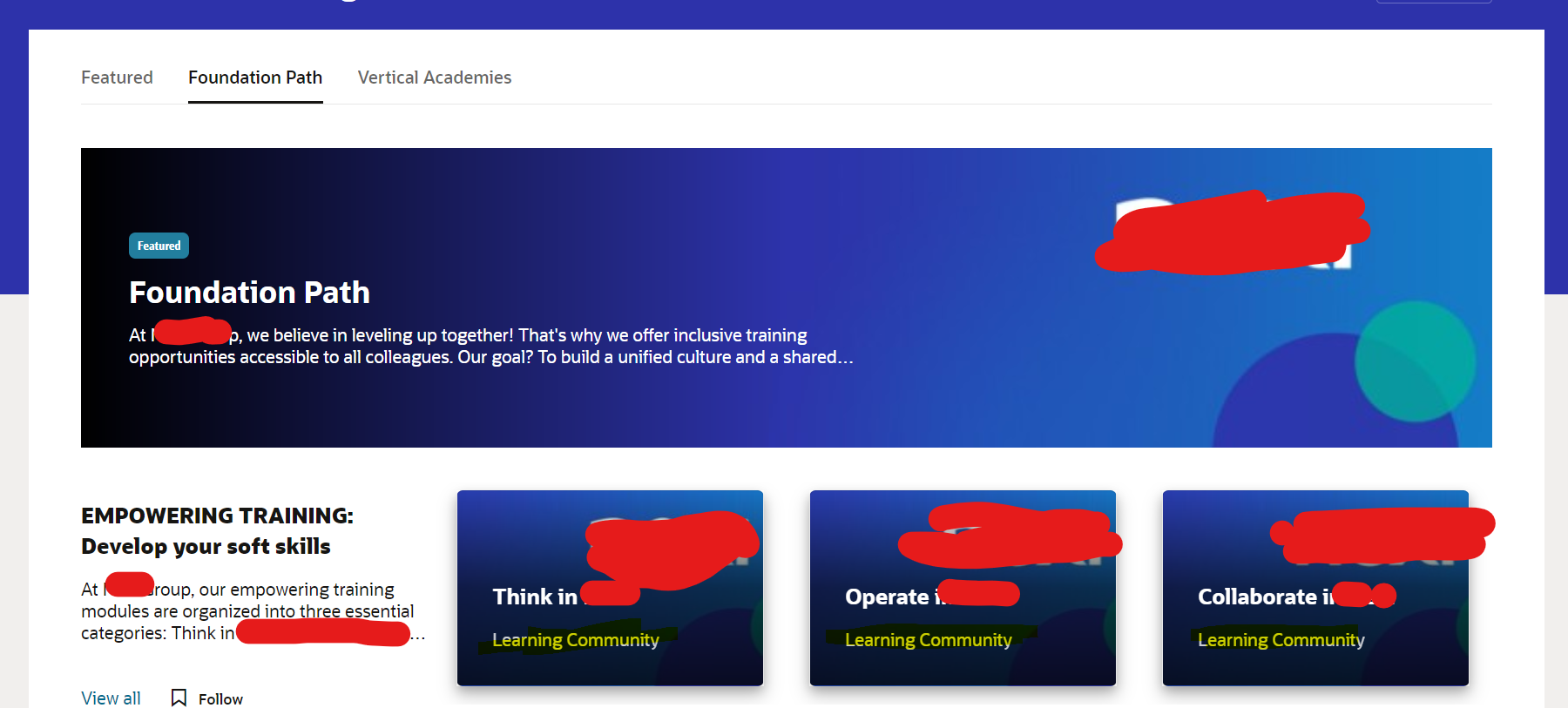 Is the learning community word can be hidden in the browse page of the learner? — Cloud Customer ...