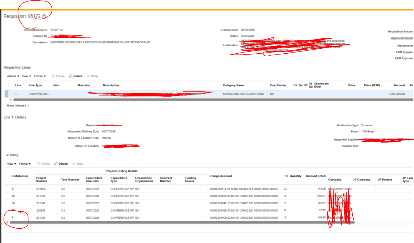 Multi-Distribution requisition using import template limits at 25 count ...