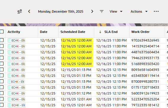 Routing Assigns Activities Next Day with Midnight Time to Current Day — Cloud Customer Connect