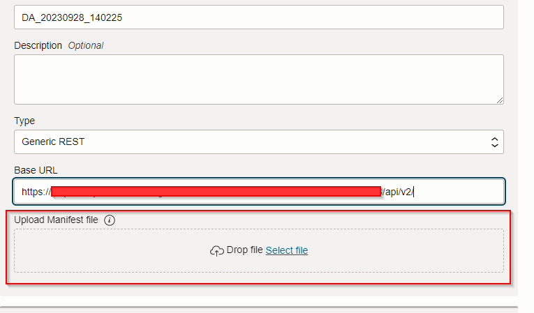 manifest file — Cloud Customer Connect