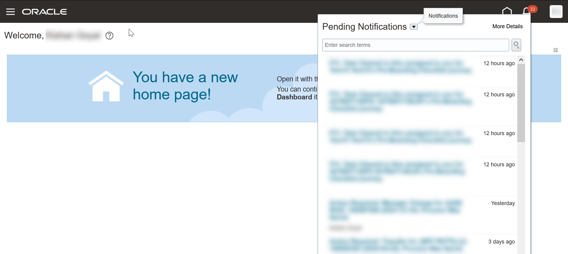 Can we send approval notification from VBCS to user in Fusion ...