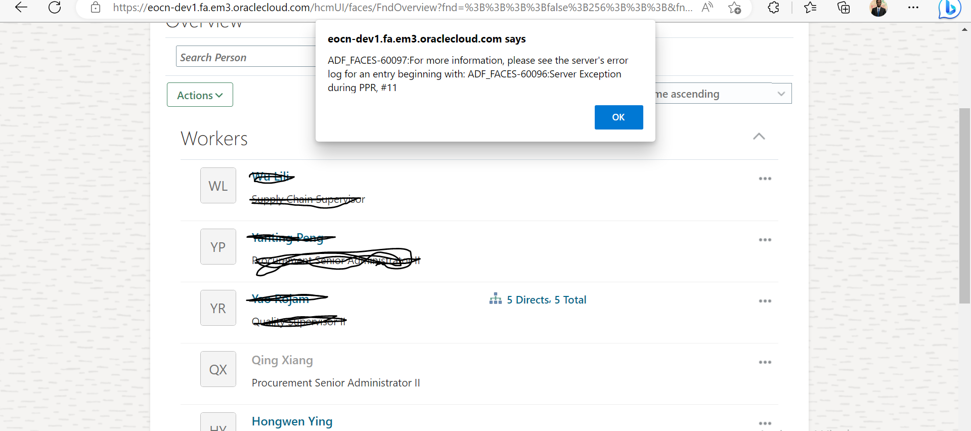Cant Access His Employees From My Team This Error Shows Up — Cloud Customer Connect