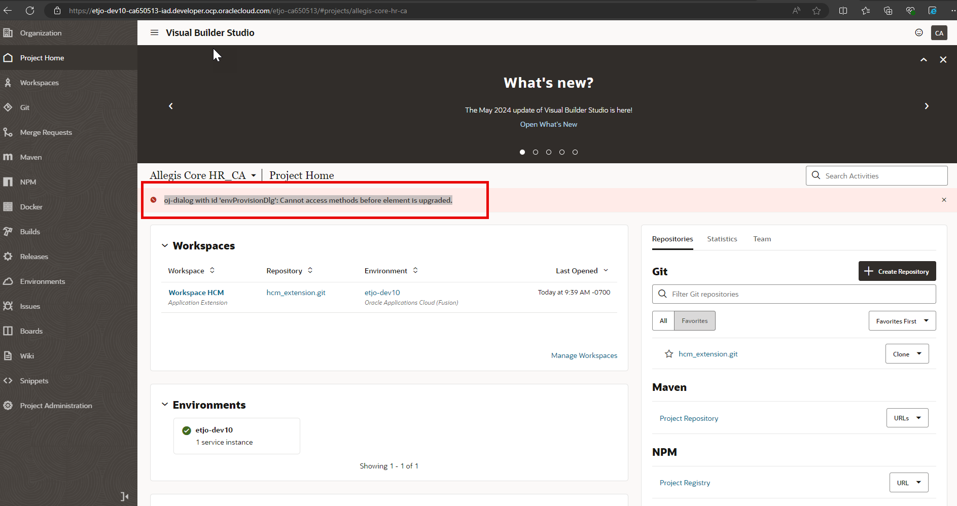 Vbs Not Working Post 24c Update — Cloud Customer Connect