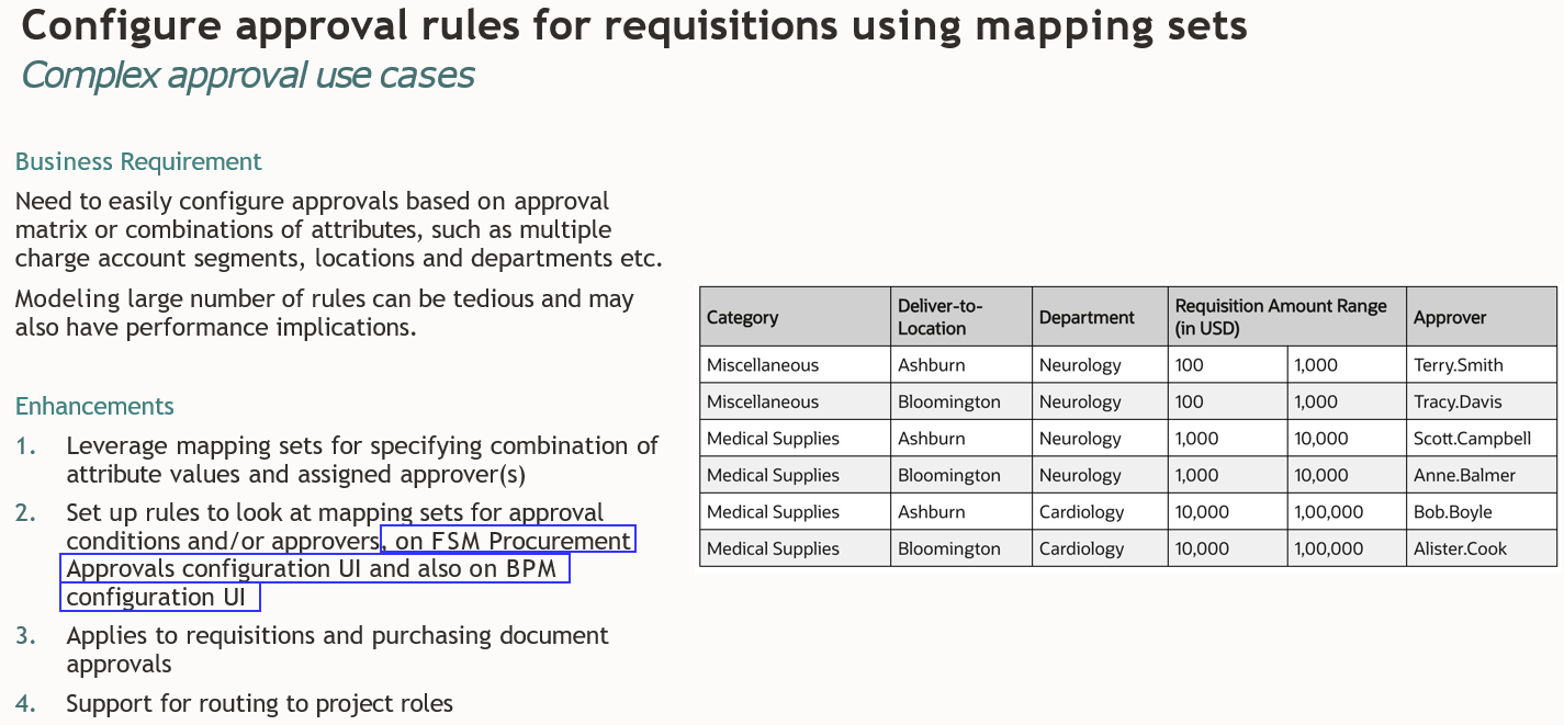 How To Identify Whether Our Requisition Approval Rules Is Using Fsm Or Bpm — Cloud Customer Connect