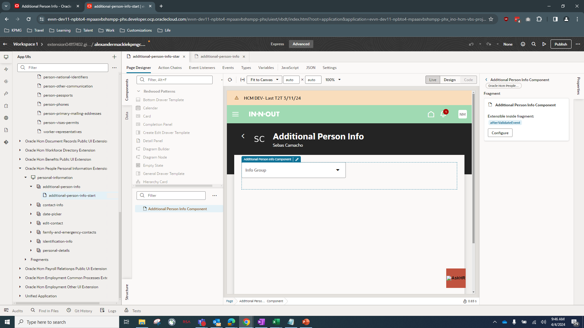 How to hide additional person info section — Cloud Customer Connect
