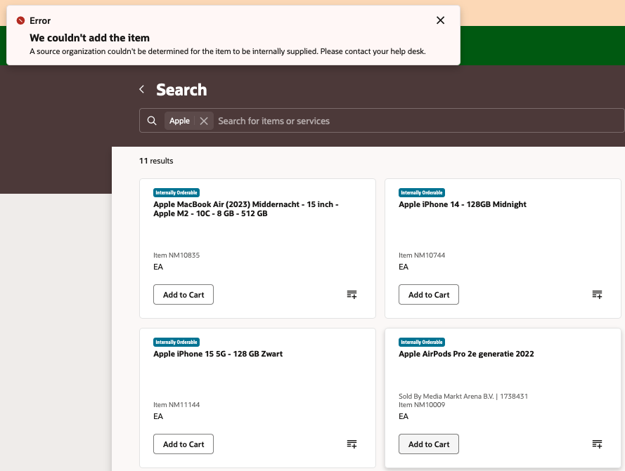 How To Create Inventory Requisitions For Master Items — Cloud Customer Connect