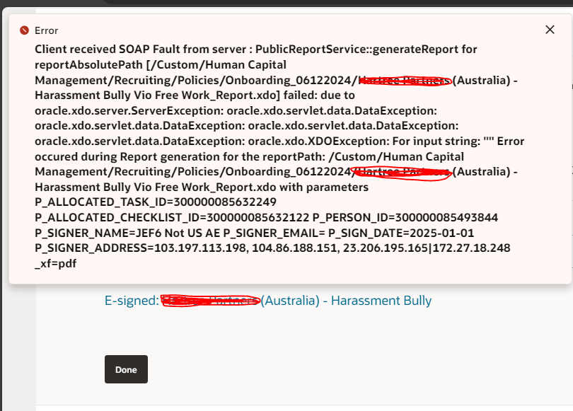 Onboarding Advanced task is not working when an employee clicks on the Done button. — Cloud ...