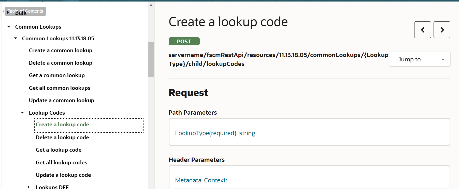 How can i create multiple HCM Lookup Codes using REST APIs that have ... How can i create multiple HCM Lookup Codes using REST APIs that have ...
