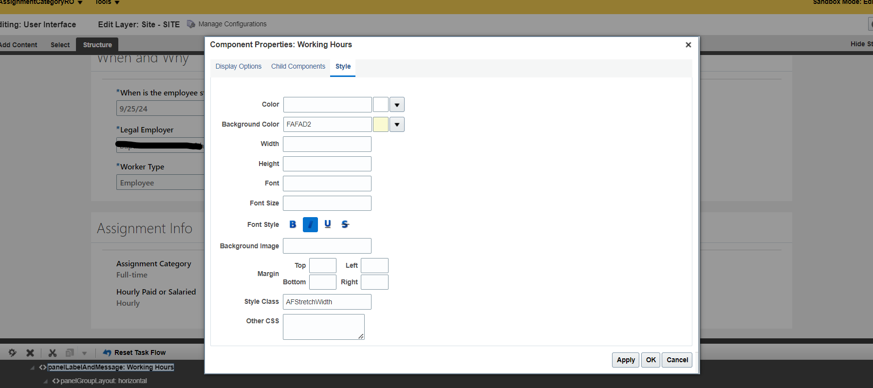 Change Background Color or Font of a field for a specific page or ...