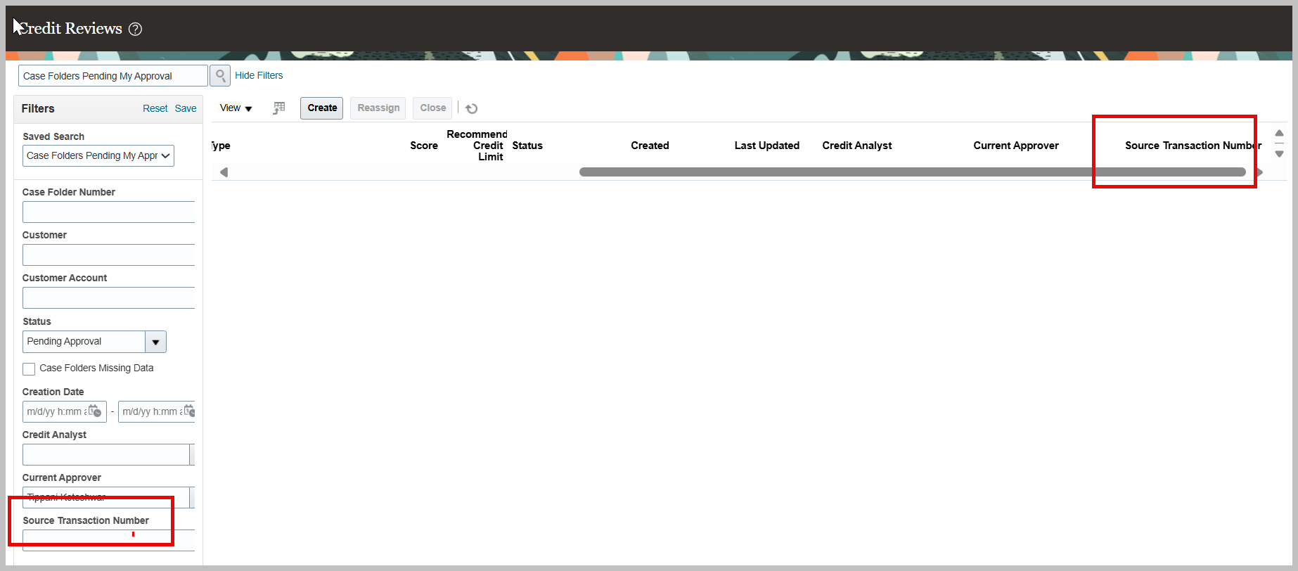 Is it possible to add Order Type fields in the Credit Case Folder overview screen? — Cloud ...
