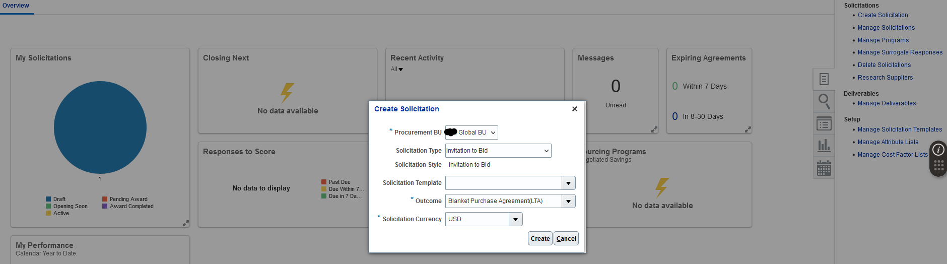 Is it possible to do page personalization in the Create Solicitation ...