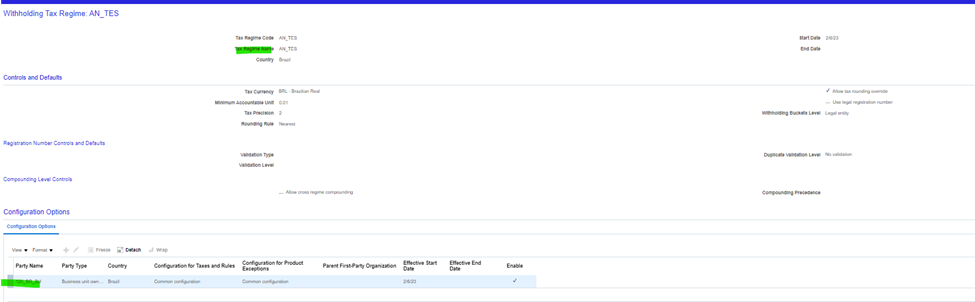 Setup Withholding tax - Configuration Owner per BU — Cloud Customer Connect
