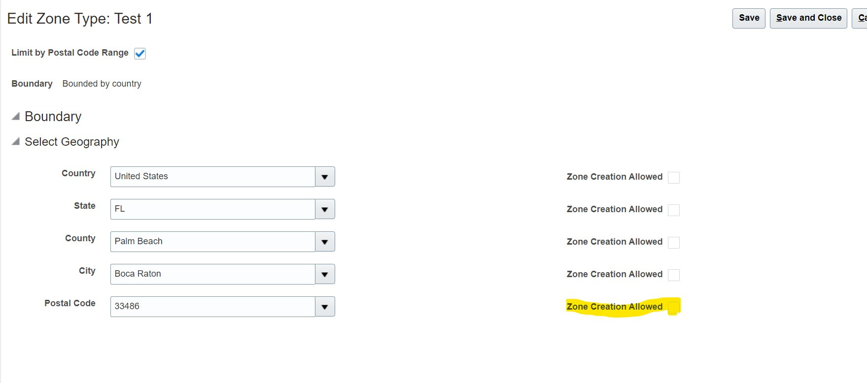 How to Enable Zone Creation Allowed Box in Compensation Zone — Cloud ...