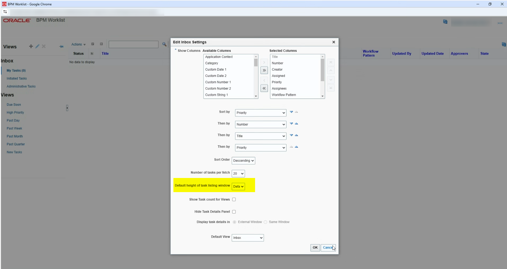Mass update default height of task listing window (24D issue) — Cloud ...