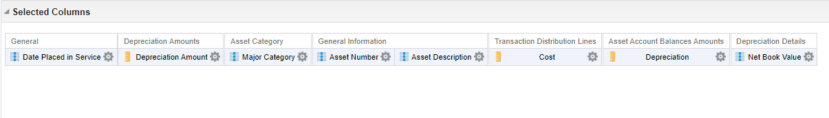 How to get the monthly details of the Asset depreciation while creating an OTBI report? — Cloud ...