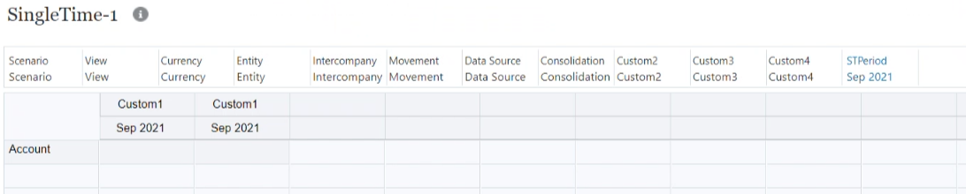 SingleTime dimension not showing members in excel smartview — Cloud ...