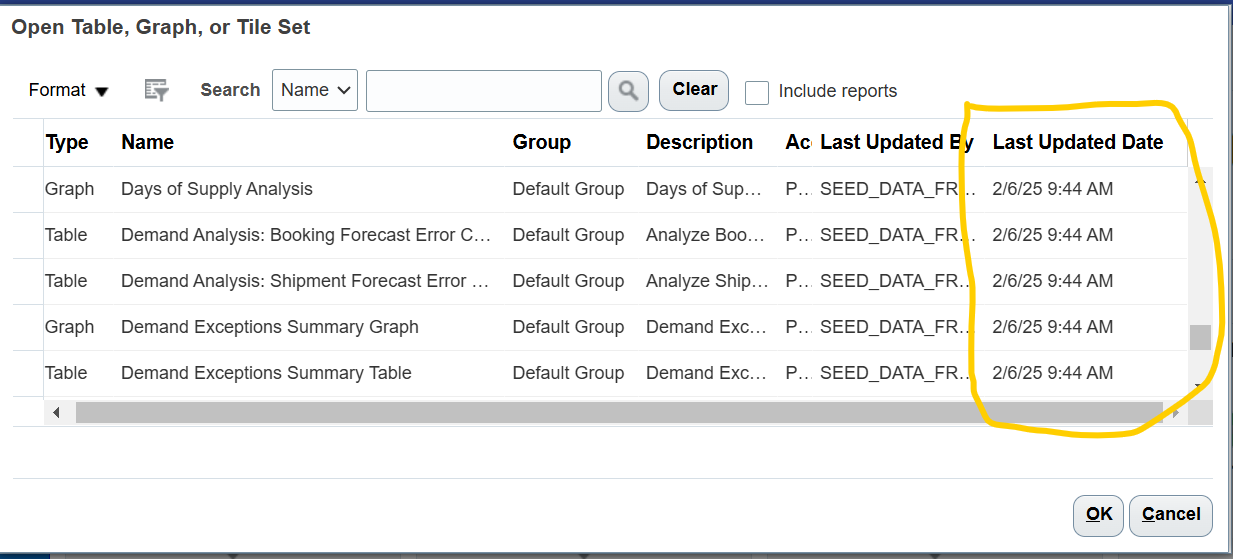 How Last Update date populates in Supplies and Demand Table and All ...