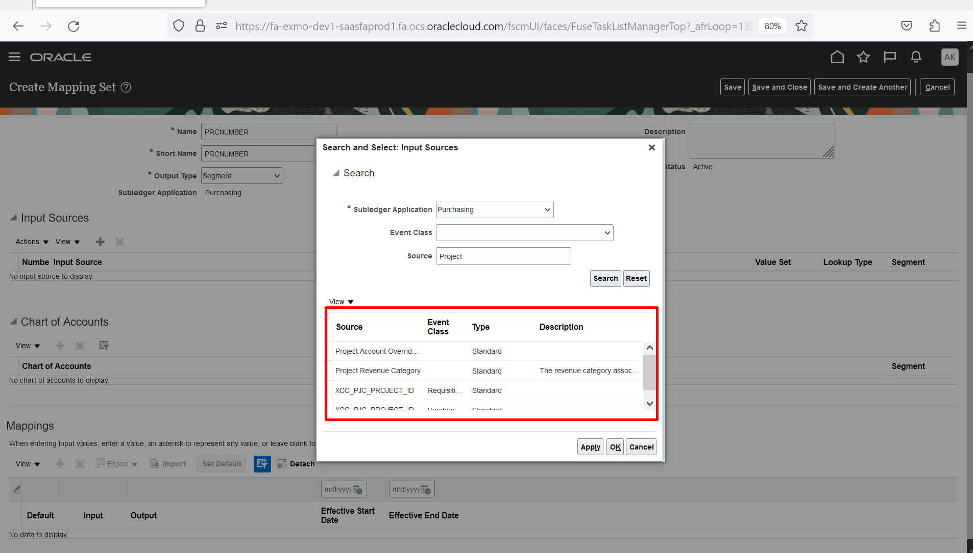 How to configure purchasing TAD combination to derive charge account ...