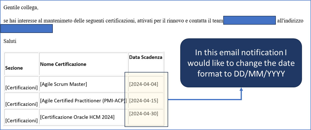 How can I change the date format in the email notification? — Cloud ...