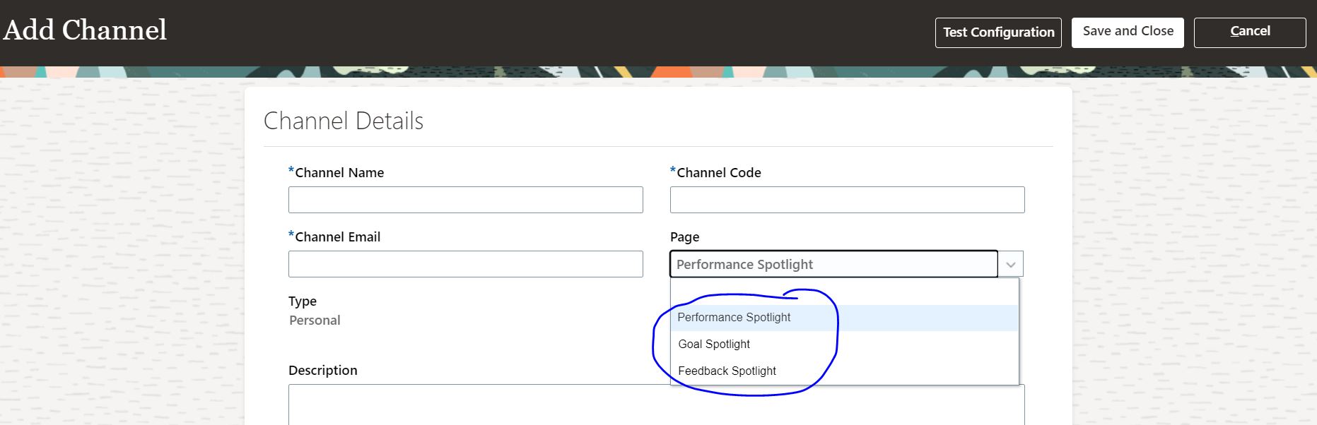 What is Talent > Channels used for? — Cloud Customer Connect