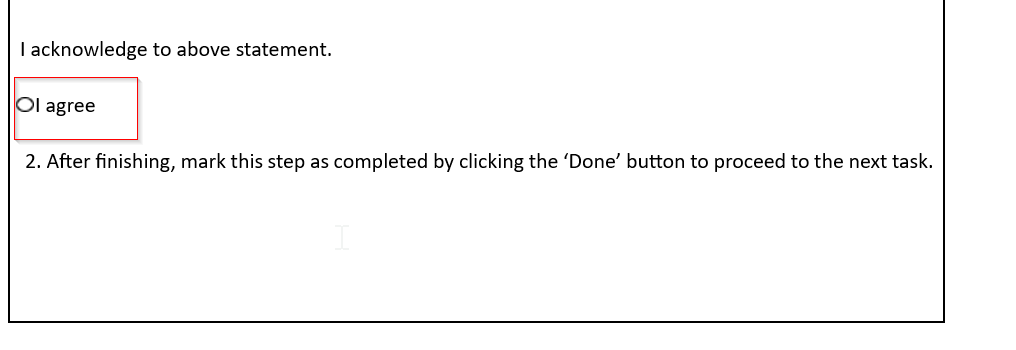 How to add radio button in notes inside Journey task by using HTML code ...