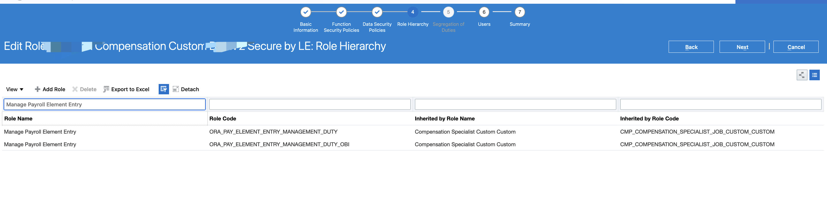 A Blank Page Appears In Element Entry Page After Assigned Role Manage Payroll Element Entry