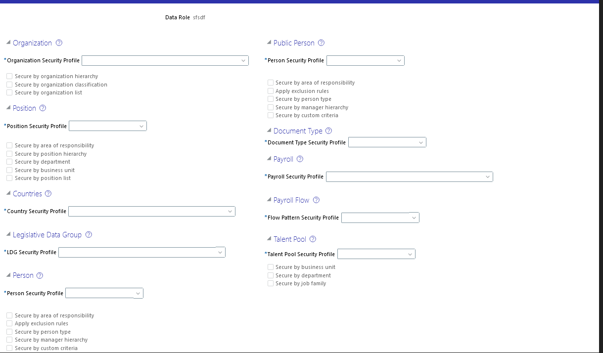 Candidate Security Profile Page Not Visible When I Create The Data Role — Cloud Customer Connect